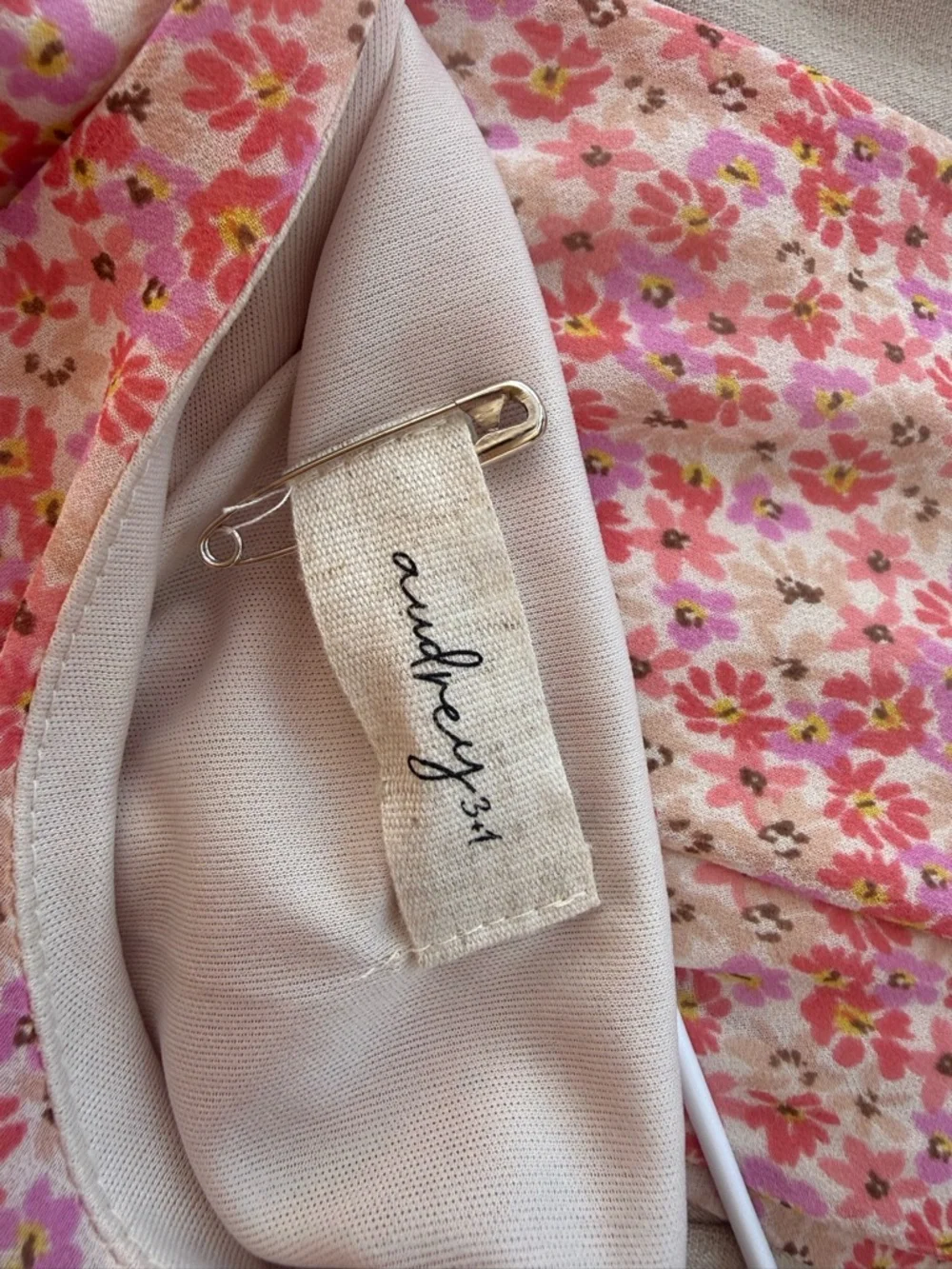 audrey | Dresses | Audrey Pink Floral Dress | Poshmark